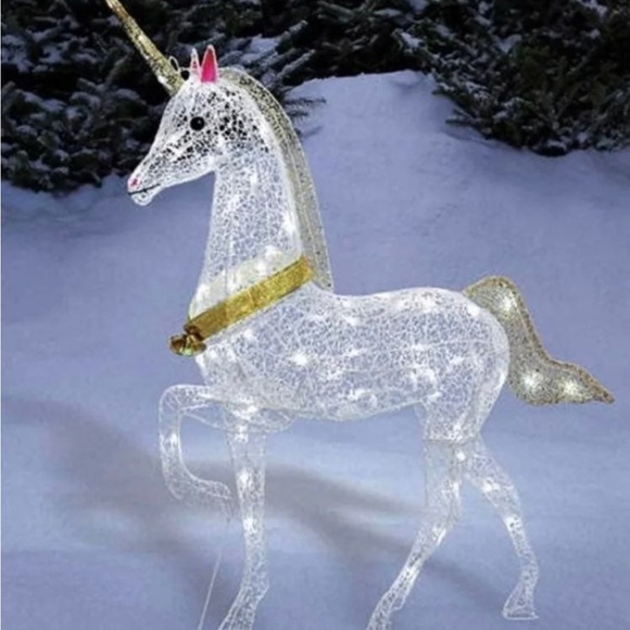 Holiday | Nib 43 Led Unicorn Light Up Holiday Yard Display | Poshmark